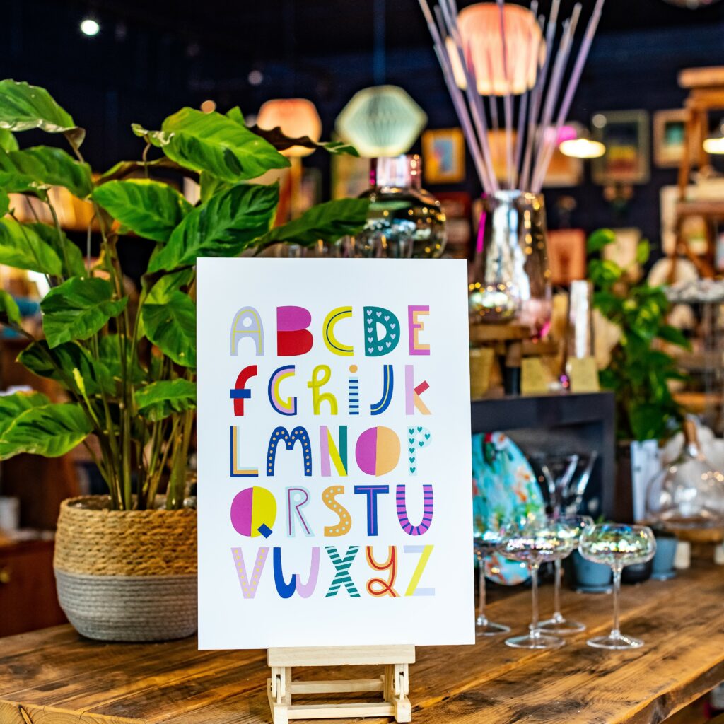 Typography Alphabet Print – The Arc